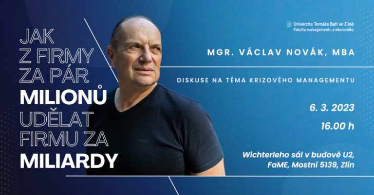Václav Novák – Jak z firmy za pár milionů udělat firmu za miliardy | UTB